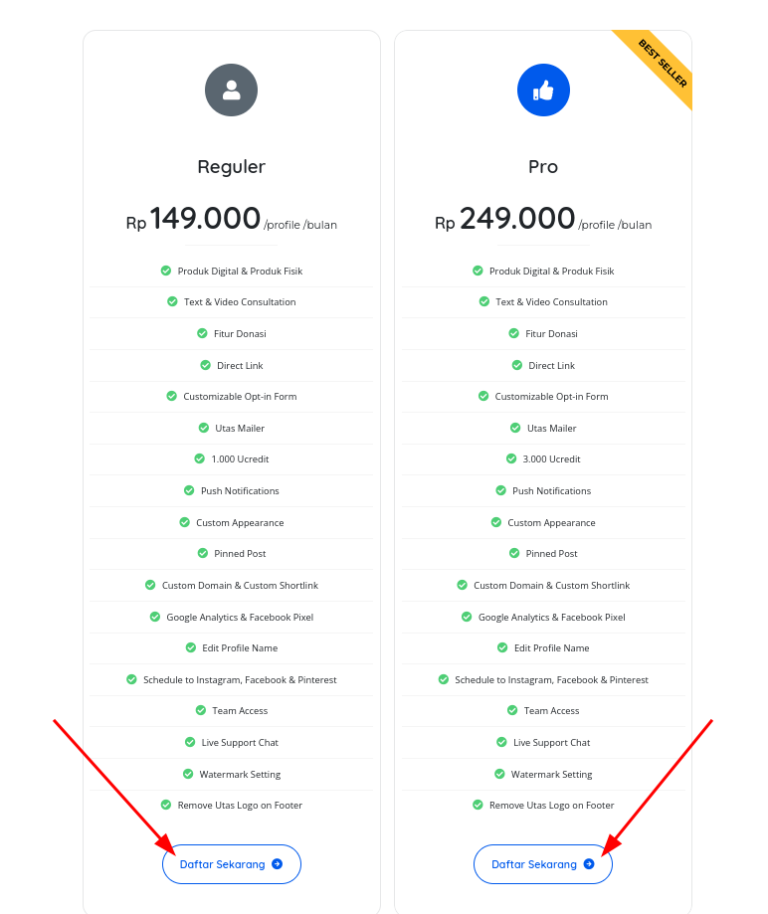 Cara Registrasi Akun Utas