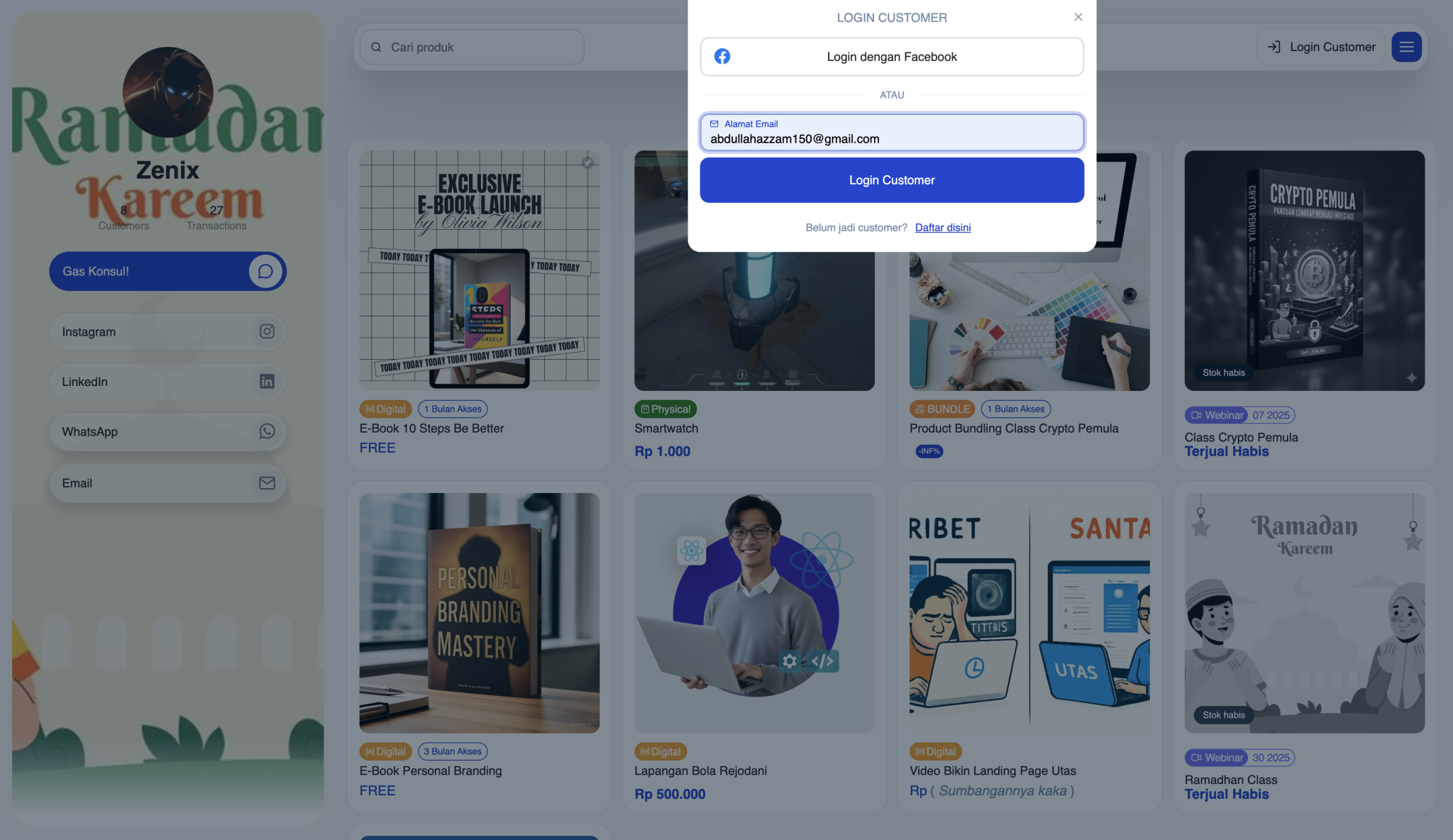 Login Dashboard Buyer UTAS - UTAS
